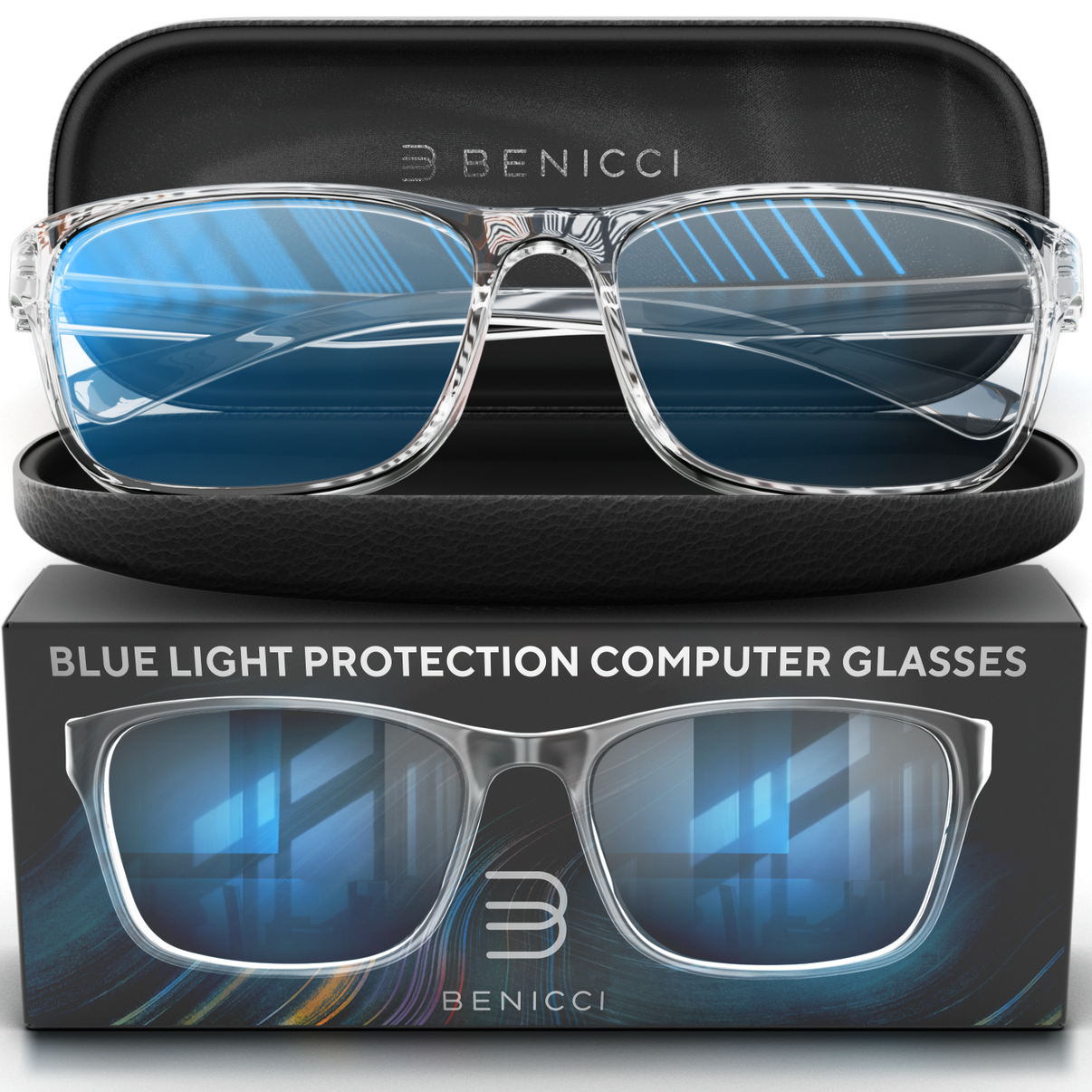 Stylish Blue Light Computer Blocking Glasses For Men And Women Ease Benicci