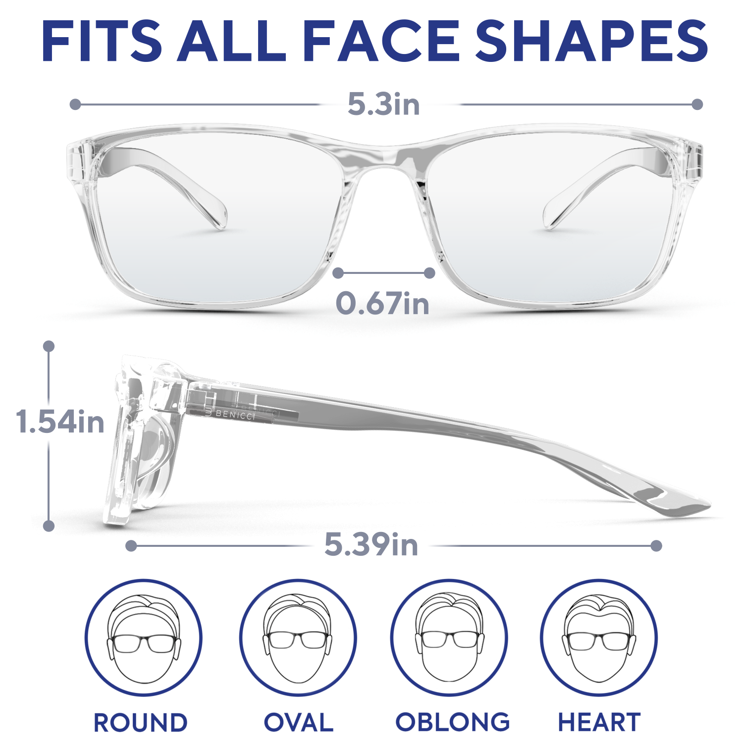 Stylish Blue Light Computer Blocking Glasses for Men and Women - Ease ...