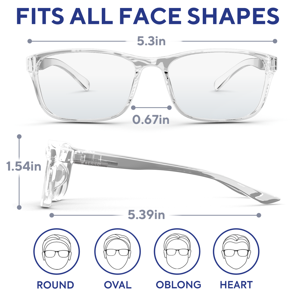 Stylish Blue Light Computer Blocking Glasses for Men and Women - Ease ...