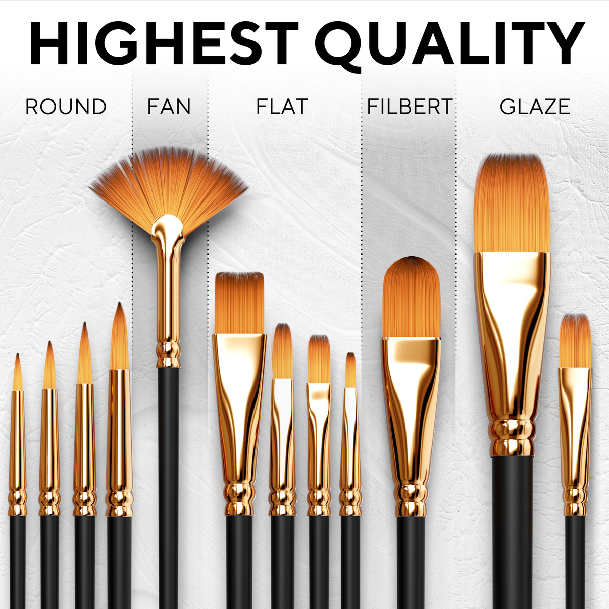 Complete Acrylic Paint Set – 24х Rich Pigment Colors – 12x Art Brushes ...